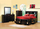 Coaster Phoenix Contemporary Storage Bed in Cappuccino - DealBeds.com