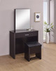 Coaster Home Furnishings Contemporary Vanity in Cappuccino - DealBeds.com