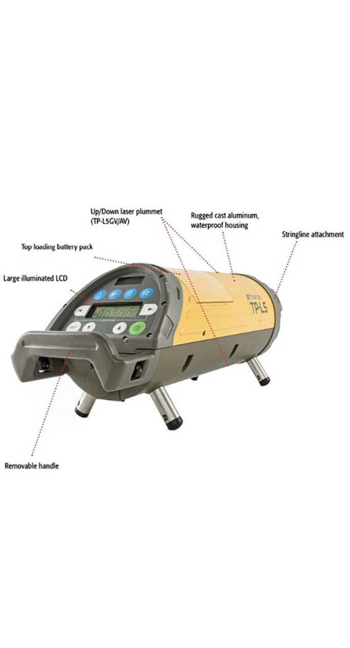 Topcon TP-L5 Green Beam Pipe Laser