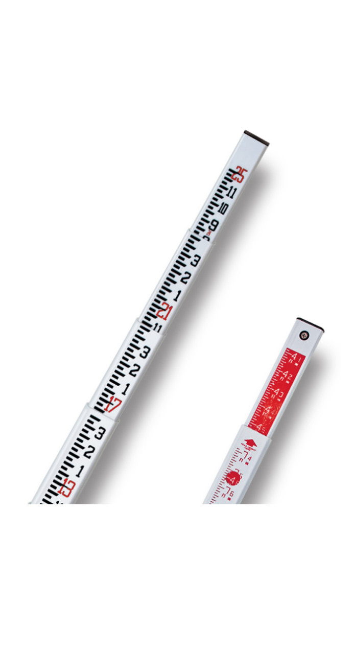 SitePro 11-SPR25-C 25-ft Surveyor’s Fiberglass Leveling Rod (SVR-type ...