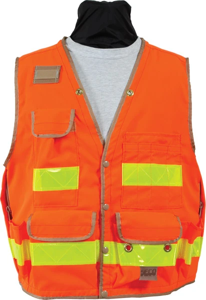 SECO 8265 Class 2 Safety Utility Vest | Land Surveyor Vest
