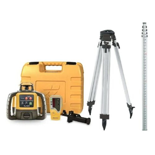 Topcon RL-H5A w/ LS-80X Receiver, Heavy Duty Tripod & Fiberglass Grade Rod