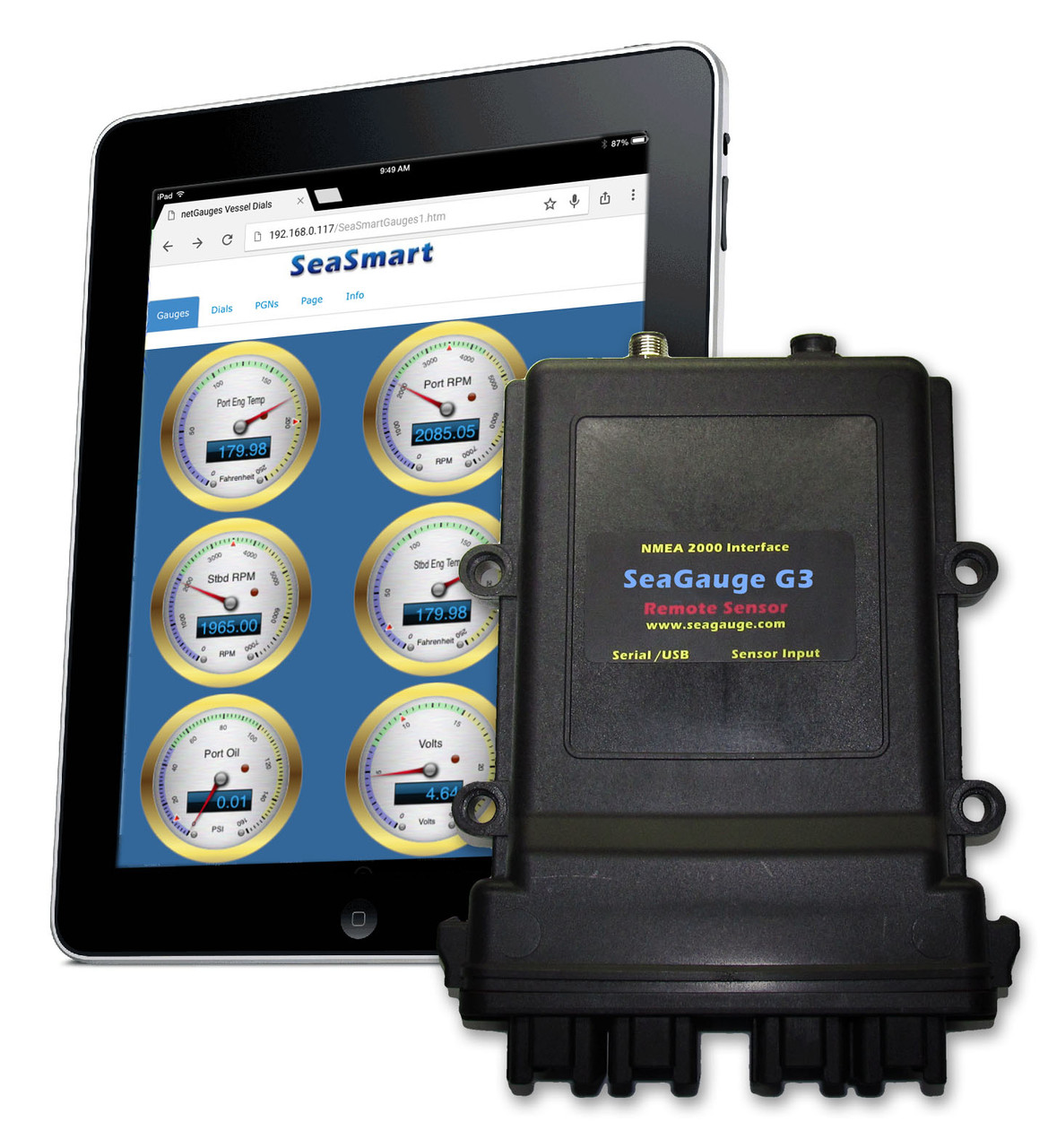 SeaGauge G3™ 28 Function Sensor Interface Unit with WIFI/CAN bus ...