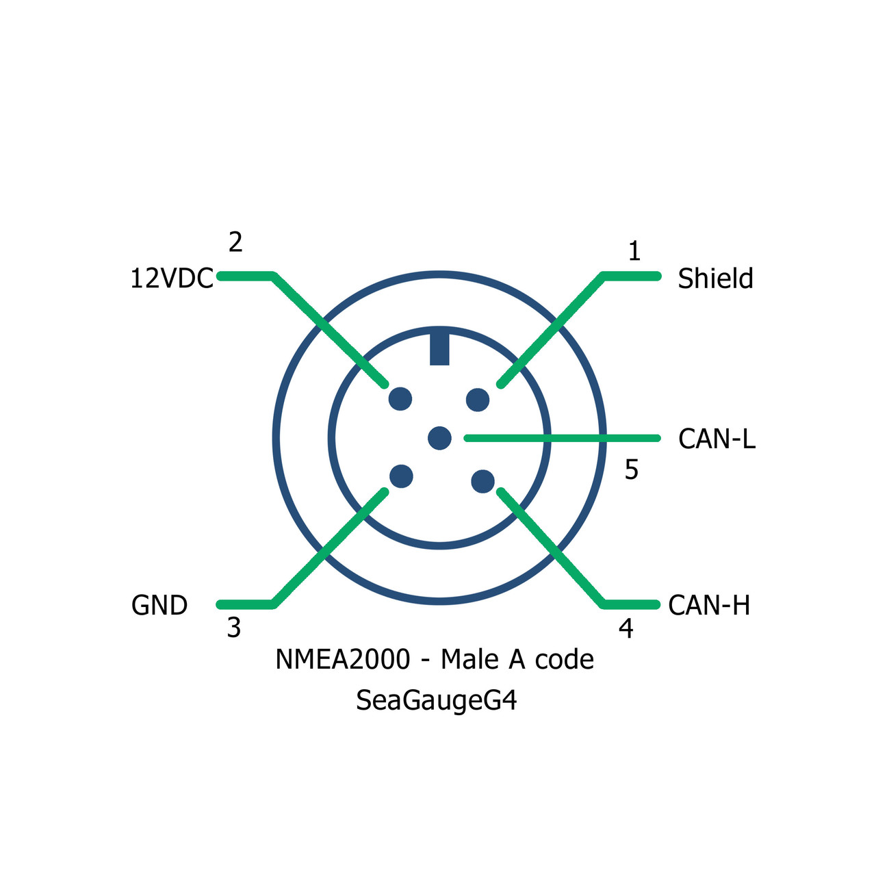 NMEA 2000 Field Connector - Male - DigitalMarineGauges