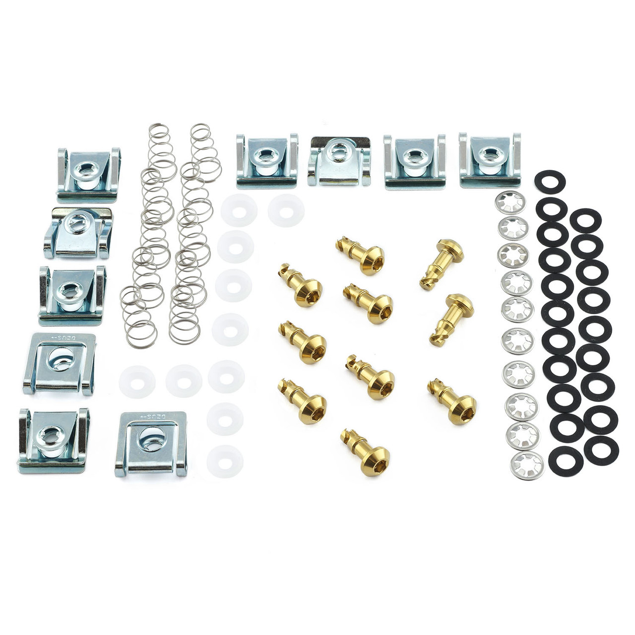 Stainless Steel Quick Release Allen Key 17mm + Slide Clips Pack x10 ...