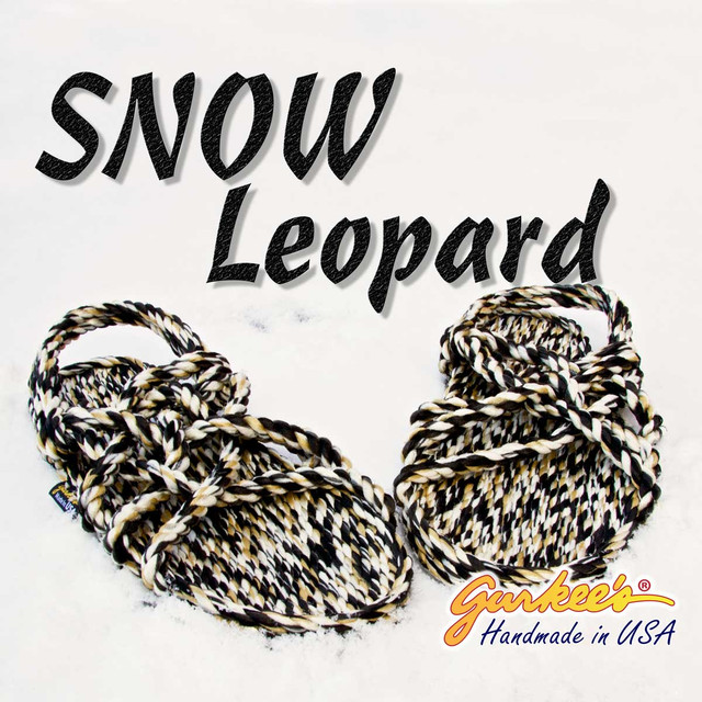 Neptune Snow Leopard Rope Sandals - Gurkee's