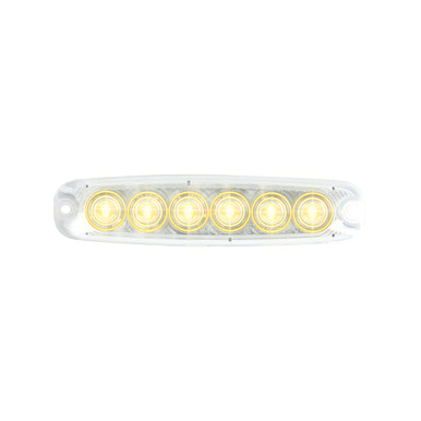 5 ⅛" Ultra Thin Strobe LED Light - Amber/Clear-Grand General-81841 ...