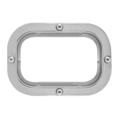 Stainless Steel Flange Mount Bezel For Large Rectangular Light-Grand ...