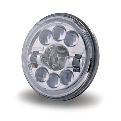 7" Round LED Headlight (1320 Lumens)-Trux-TLED-H3 - Chrome World Trucks