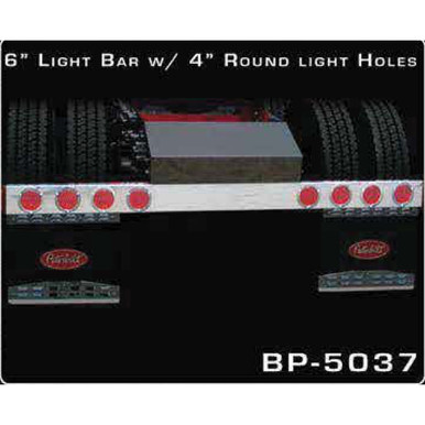 Universal 6 Wide Rear Light Bar with 4 4 Light Hole
