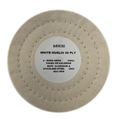 6" Cotton Sewn Muslin Polishing Buffing Wheels-Zephyr-5838S30P-8 ...