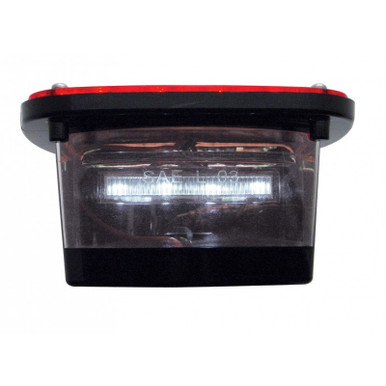LED Reflector Universal Combination Tail Light w/License Light - Chrome ...