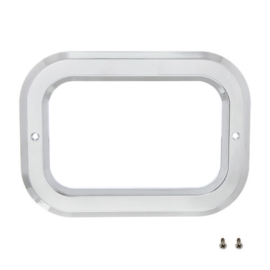Chrome Rectangular Light Bezel - Chrome World Trucks