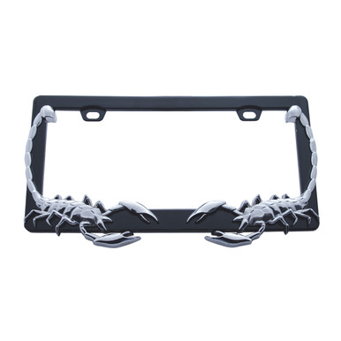 Chrome Scorpion License Plate Frame - Chrome World Trucks