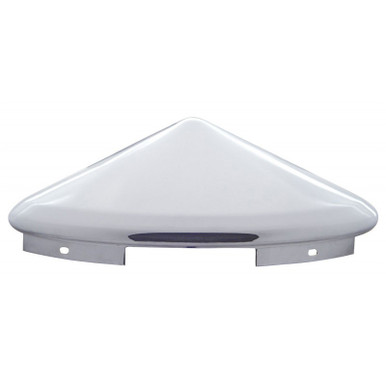 4 Even Notched Stainless Steel Pointed Front Hub Cap - 7/16" Lip ...