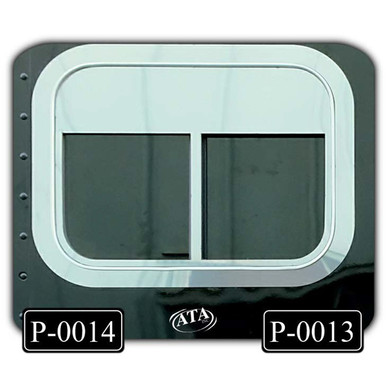 22 Gauge 430 Stainless Steel Passenger Side Sleeper Window 5 Inch Chop ...