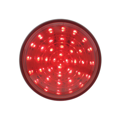 40 LED 4" Roadster Stop, Turn & Tail Light - Red LED/Red Lens - Chrome ...