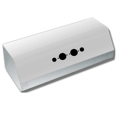 Standard Air Line Box Rounded w/ 2 Plugs 32 Inches Long - Chrome World ...