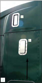 T680/T880 Dimpled Sleeper Vent Surround and Cover