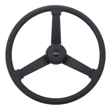 The Beast - 20" Black Polyurethane Rim, Painted Black 3-Spoke, Black ...