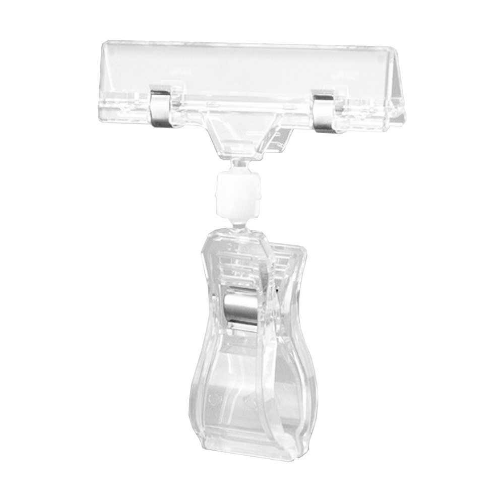 4" ClearClip Clip On Sign Holder with knuckle - Clear - Retail Supplies ...