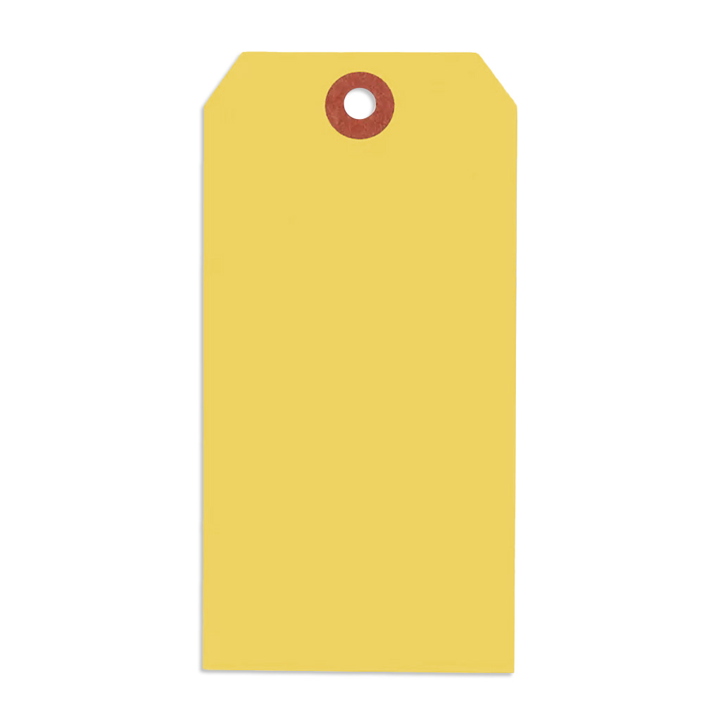 Yellow #5 Shipping Tags 4-3/4" x 2-3/8" - Retail Supplies by WR Display ...