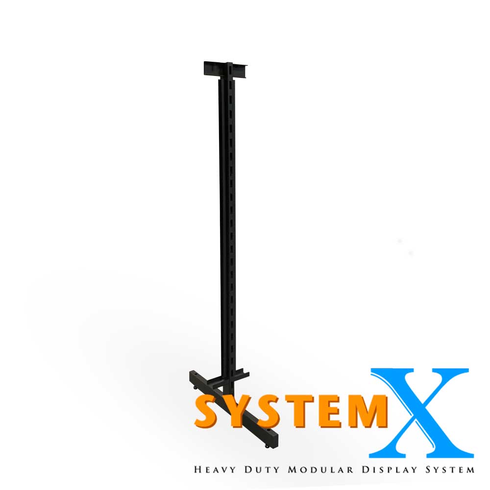 Matte Black Centre Post for System X floor fixtures - Retail Supplies ...