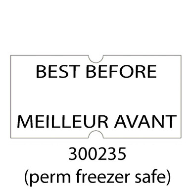 Best Before Permanent Freezer Safe Labels for use with Motex 5500/Towa ...
