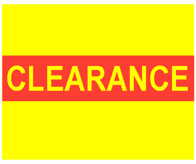 Yellow Permanent "CLEARANCE" Labels for Monarch(R) 1136 Label Gun ...