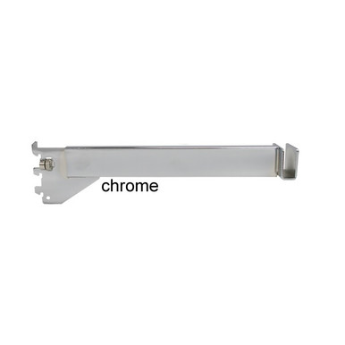 Chrome CR12 12" Rectangular Hangrail Bracket - Retail Supplies by WR ...