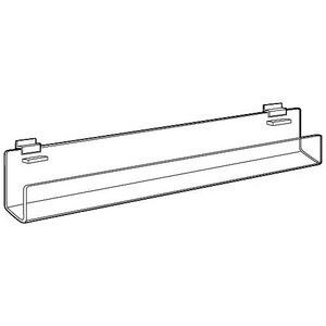 24"w x 2"d x 3"Lip Slatwall Acrylic J-Rack - Retail Supplies by WR ...