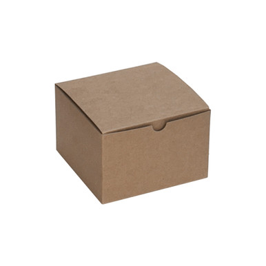 #64 Kraft Pop N' Lock Giftware Box - 6"x6"x4" - Retail Supplies by WR ...