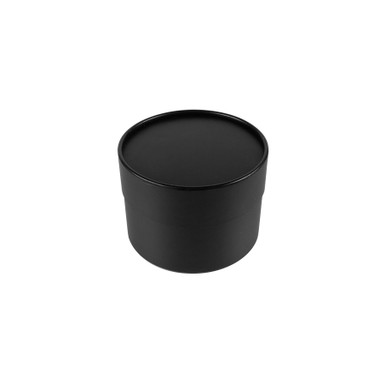 Black Matte Medium Round Rigid Boxes 5" diam. x 3-1/2"h - Retail ...