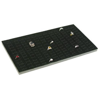 72 Ring Black Foam Insert 14-1/8" x 7-5/8" fits in Large Jewellery ...