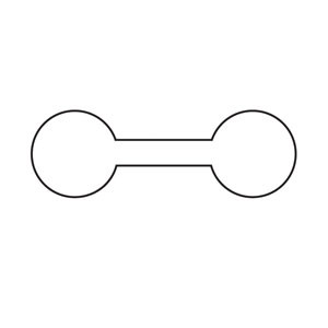 Large White Round Dumbbell Labels - Retail Supplies by WR Display ...