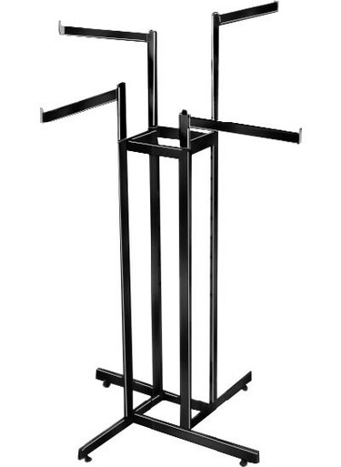 Black Designer 4 Way Rack - Straight Arms - Retail Supplies by WR ...