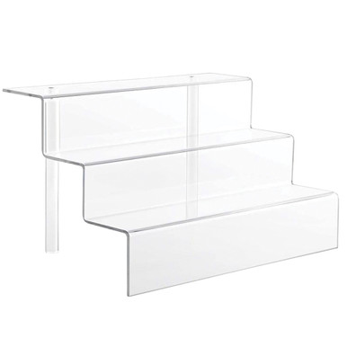 Mini Acrylic Three Step Riser - Retail Supplies by WR Display & Packaging