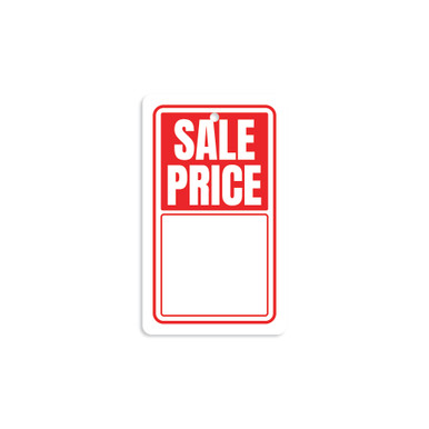 White & Red Small Sale Tags 1-1/8" x 1-3/4" - Retail Supplies by WR ...