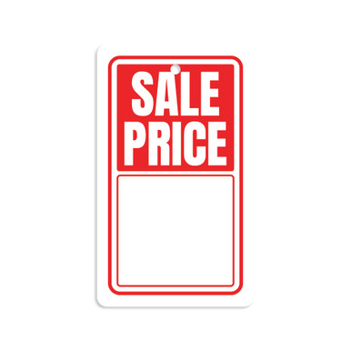 White & Red Large Sale Tags 1-1/2" x 2-1/2" - Retail Supplies by WR ...