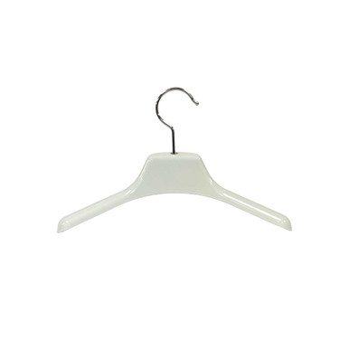 White 14" Display Hanger w/Silver Hook - Retail Supplies by WR Display ...