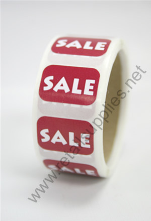 1/2" x 3/4" Sale Labels - Retail Supplies by WR Display & Packaging