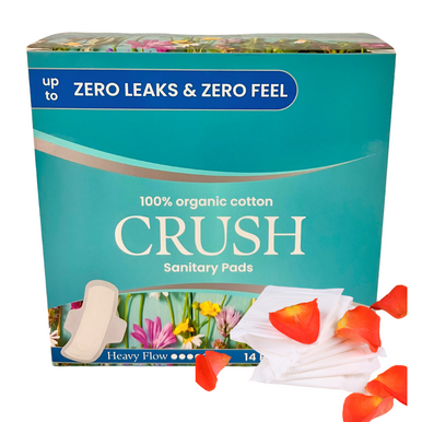Extra Large 100% Organic Cotton Period Pads with Wings, Feminine Pads ...
