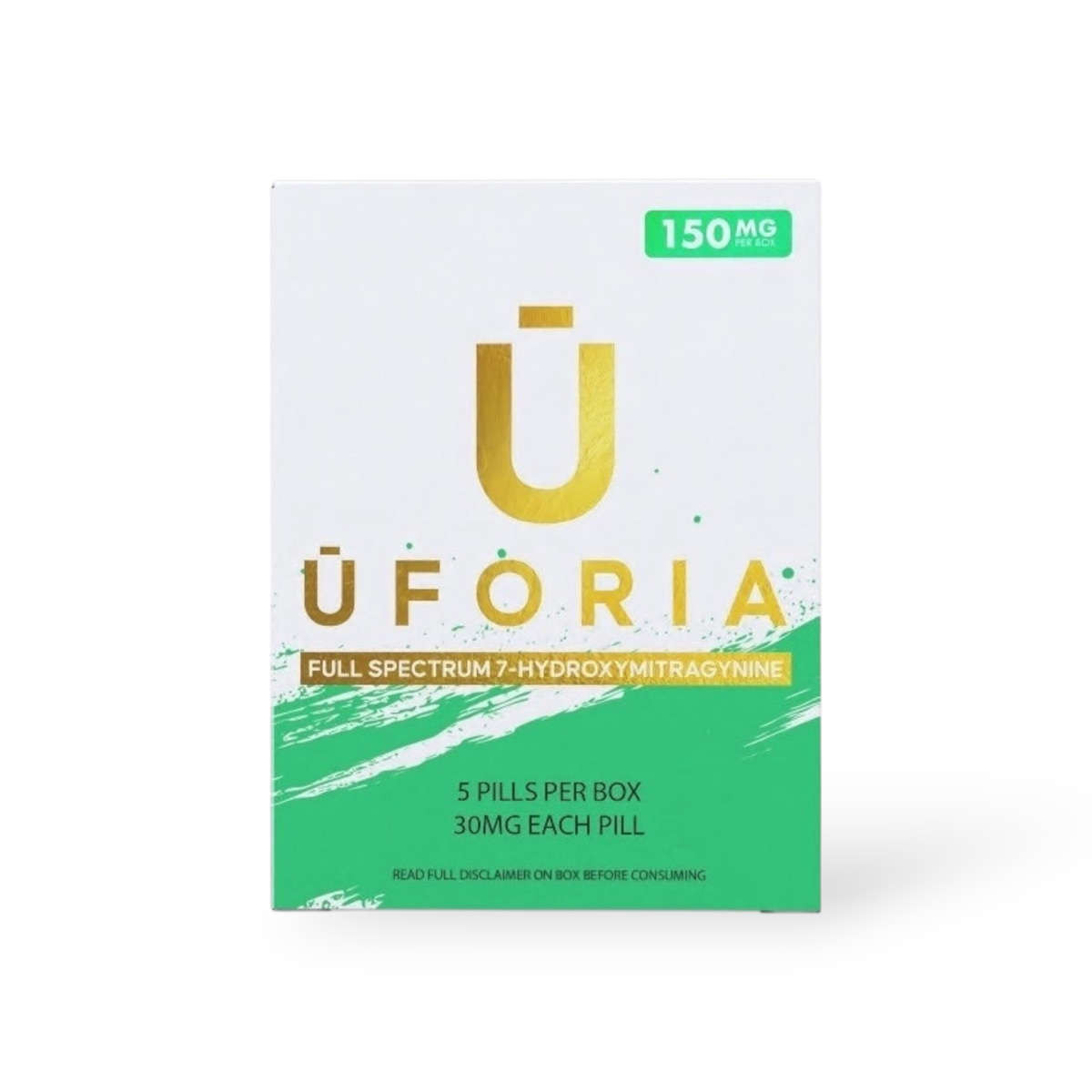 Uforia Full Spectrum 7-Hydroxymitragynine Tablets Green 30mg Per Tablet