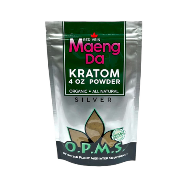 OPMS Silver Kratom Powder Red Vein Maeng Da