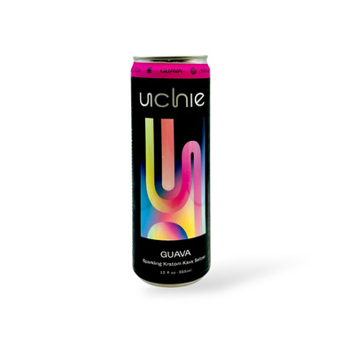 Uchie Sparkling Kratom Kava Seltzer Guava - Refreshing 12oz Drink for ...