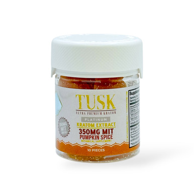 Tusk Ultra Premium Kratom Extract Gummies Pumpkin Spice 350mg 10ct