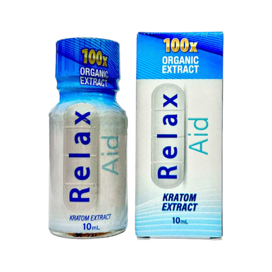 Relax Aid 100x Kratom Extract Shot 10mL – Fast-Acting Natural Relaxation