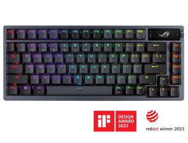 ASUS ROG AZOTH/NXSW/PBT (Snow Switch) Gaming Keyboard, OLED Display, NX ...
