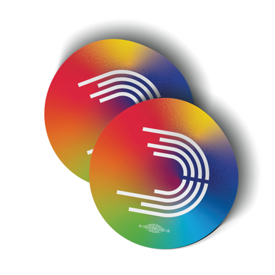 Pride Circle Logo Stickers - DCCC Webstore
