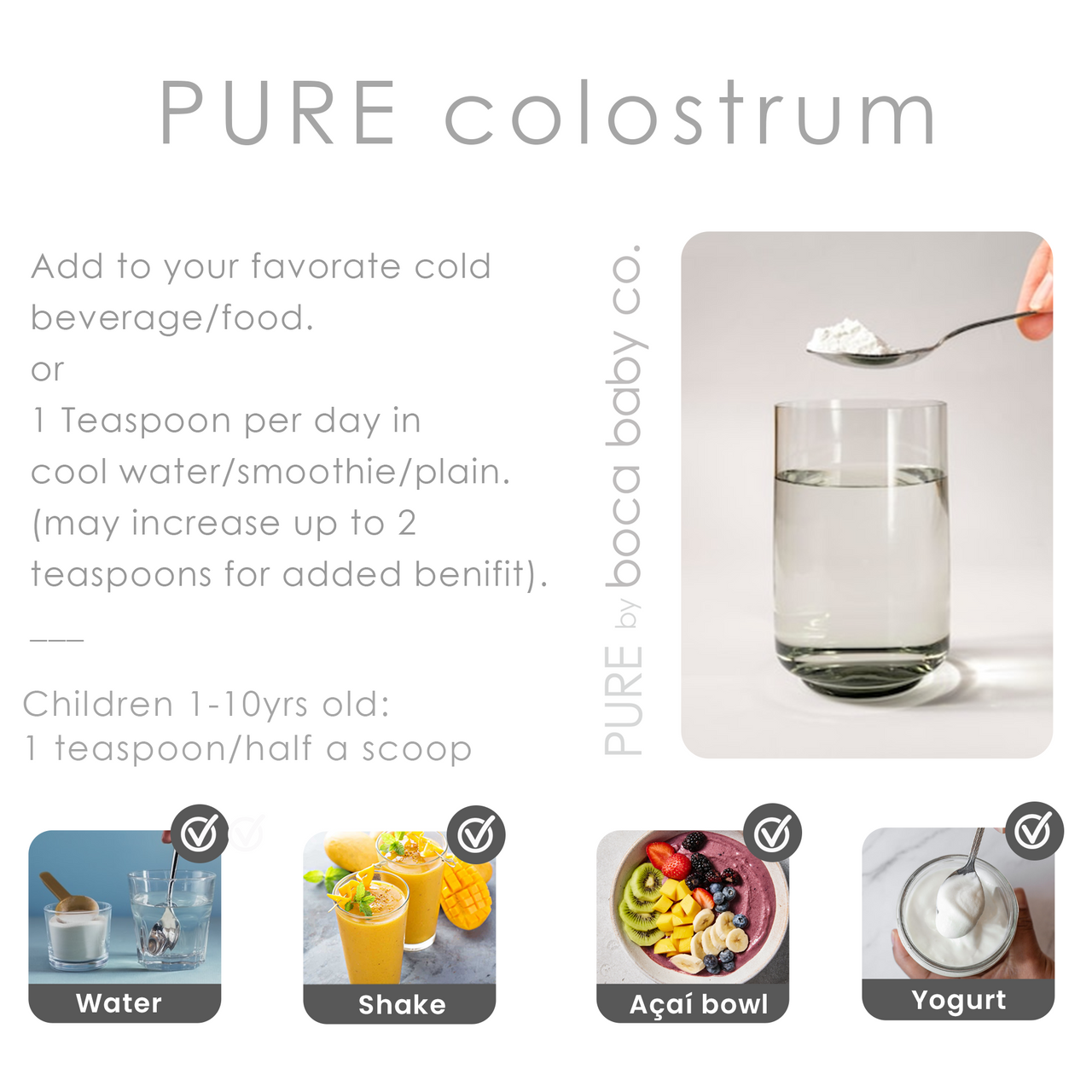 PURE Colostrum - Boca Baby Company